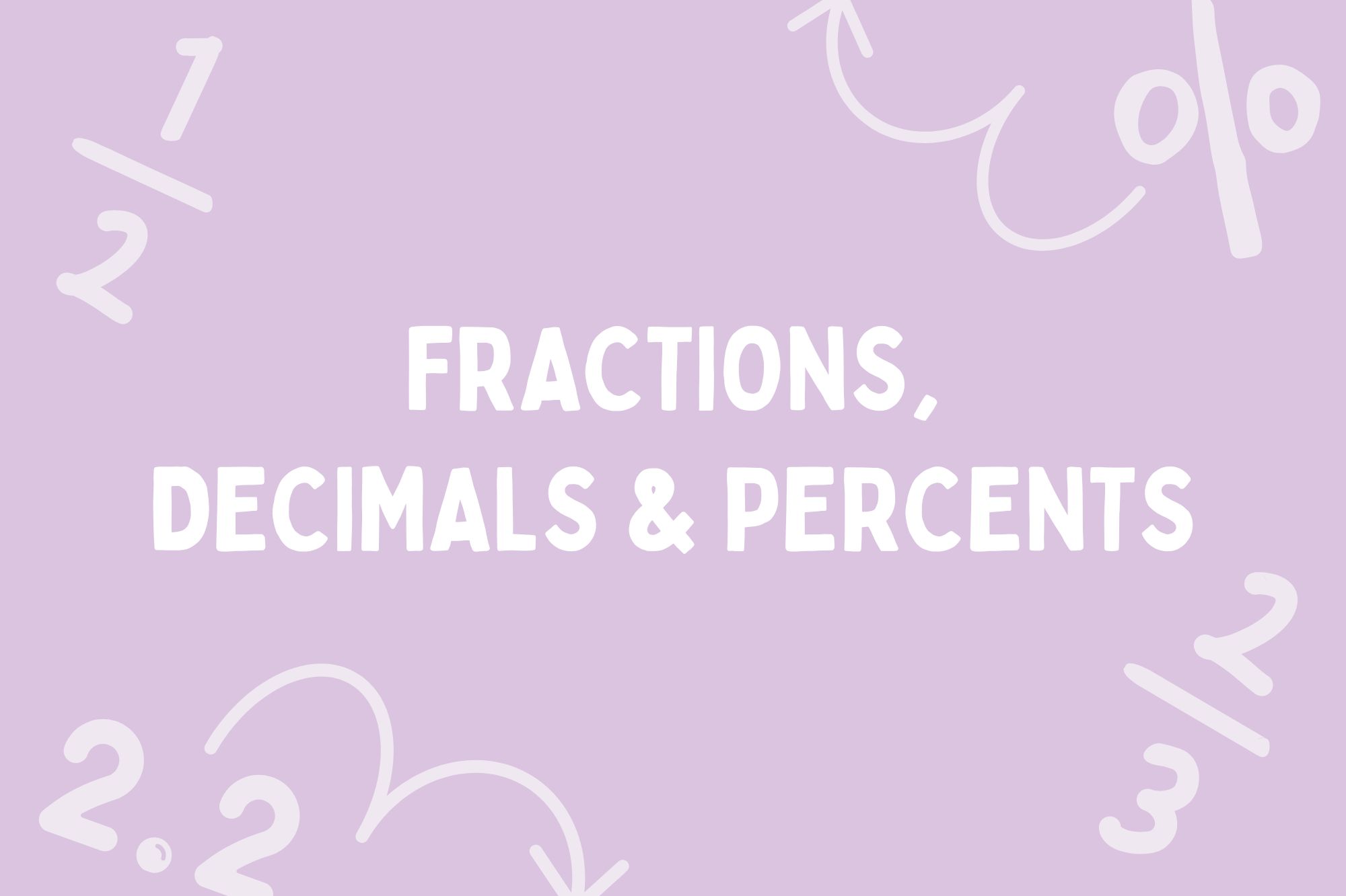 MBIMS 14: Fractions, Decimals, and Percents - WonderWell Learning
